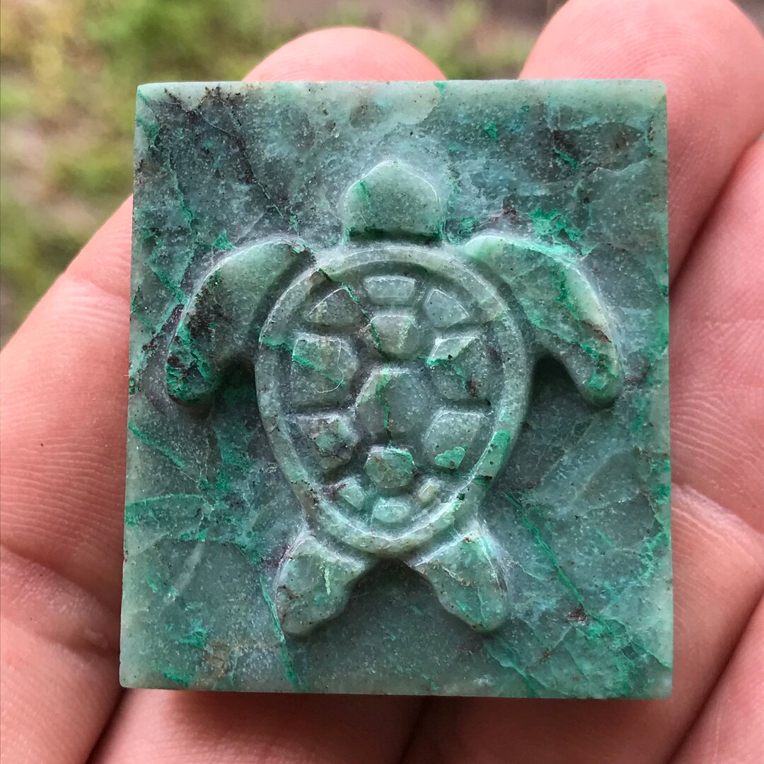 Sea Turtle Stone Carving From Rare Peruvian Quartz only 1 Made - Etsy