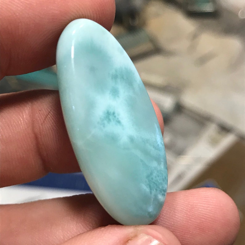 Rare Larimar With Bluish Green Color 53.7 Carats - Etsy Australia