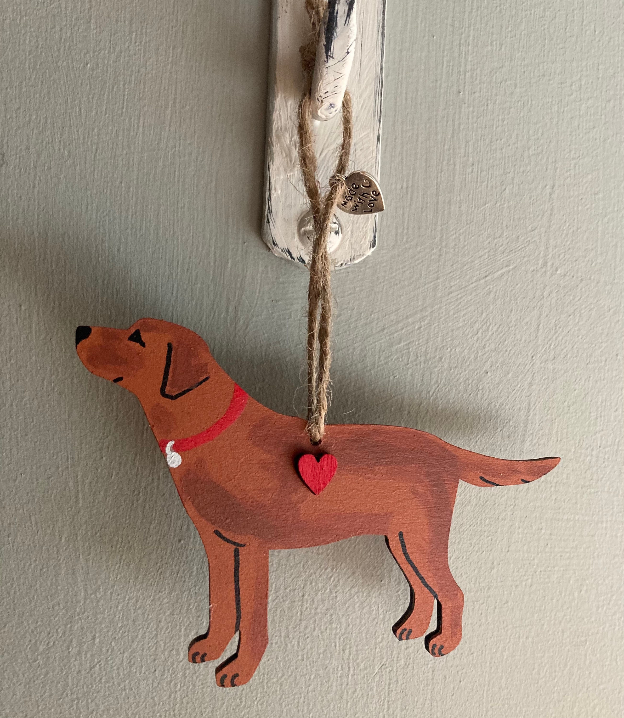 Chocolate Labrador hanging decoration Labrador gifts - Etsy.de