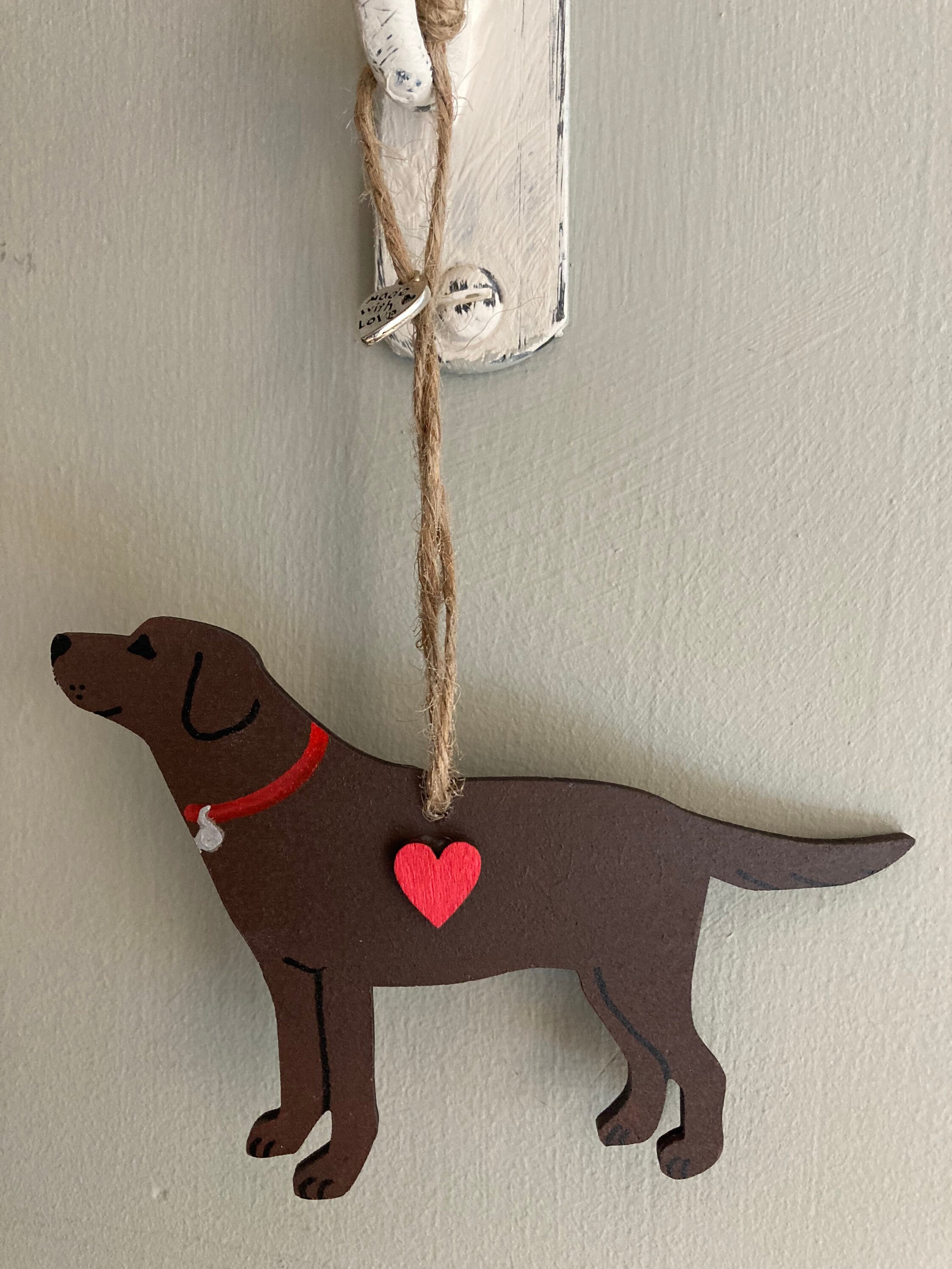 Chocolate Labrador hanging decoration Labrador gifts - Etsy.de