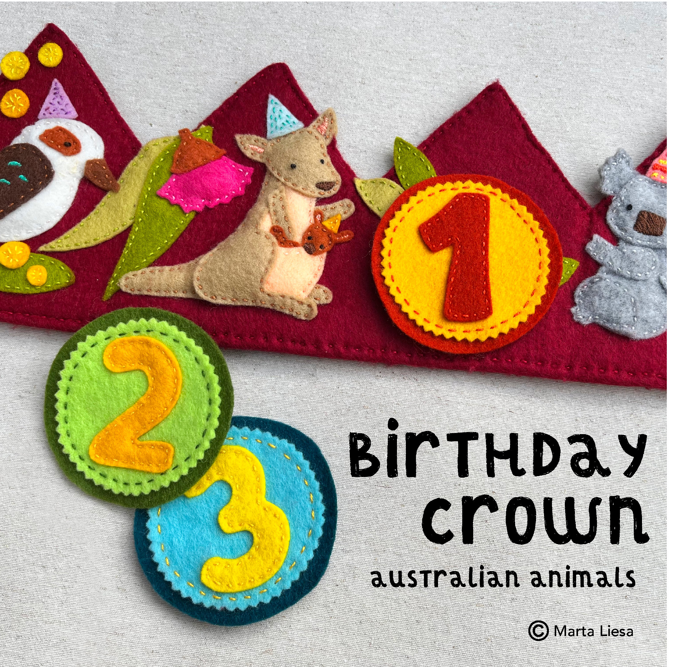Birthday Felt Crown (digital Pattern) - Etsy