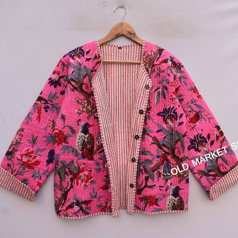 Checkered Patchwork Jacket - Etsy