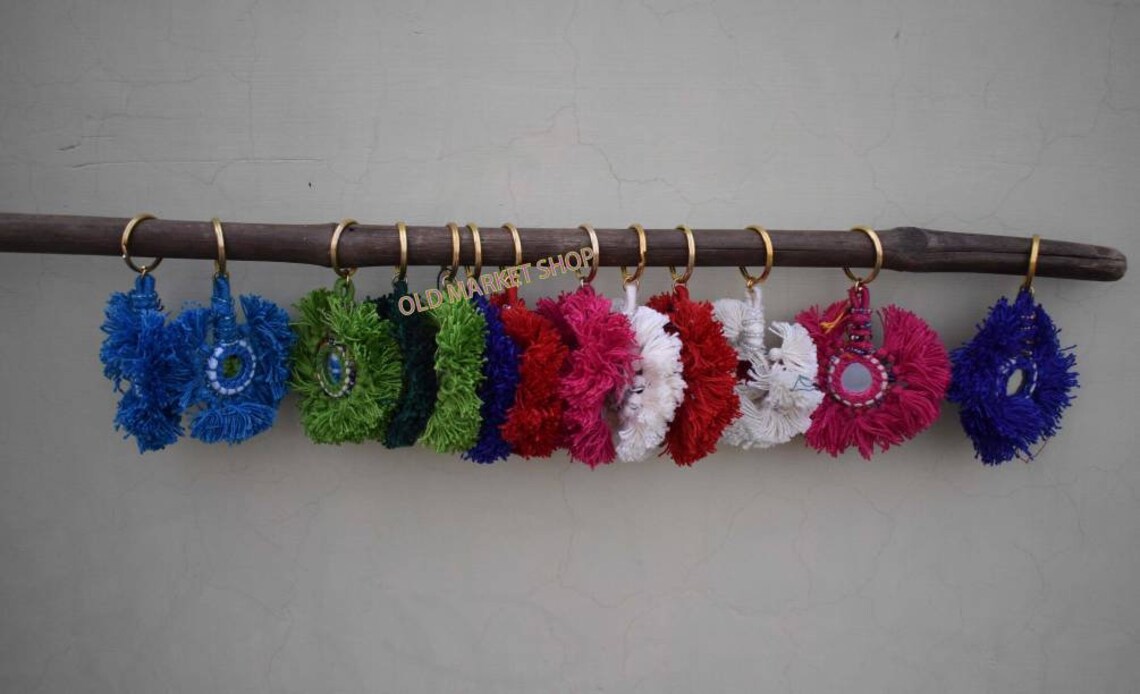 Banjara keyring Banjara keychain 10pcs set Cowrie Shell | Etsy