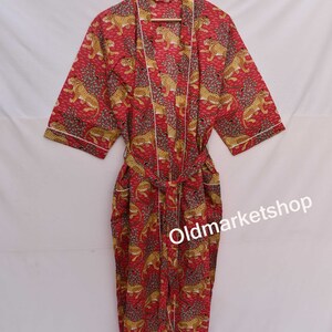 100% Cotton Indian White Beach Kimono Robe ,kimono Robe,cotton Robe ...