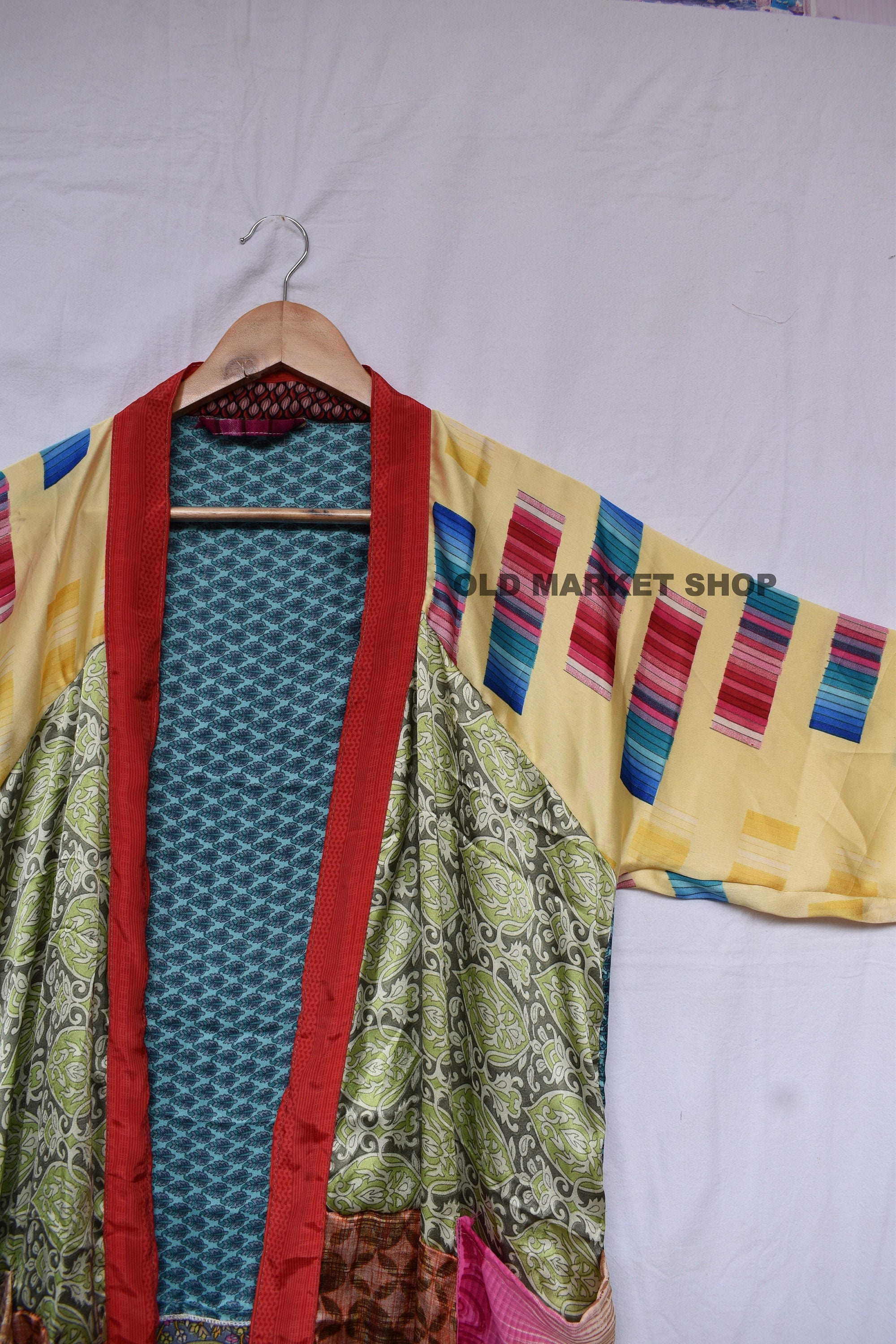 Night Robe Indian Vintage Silk Sari Robe Nightdress Kimono | Etsy