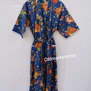 100% Cotton Indian White Beach Kimono Robe ,kimono Robe,cotton Robe ...