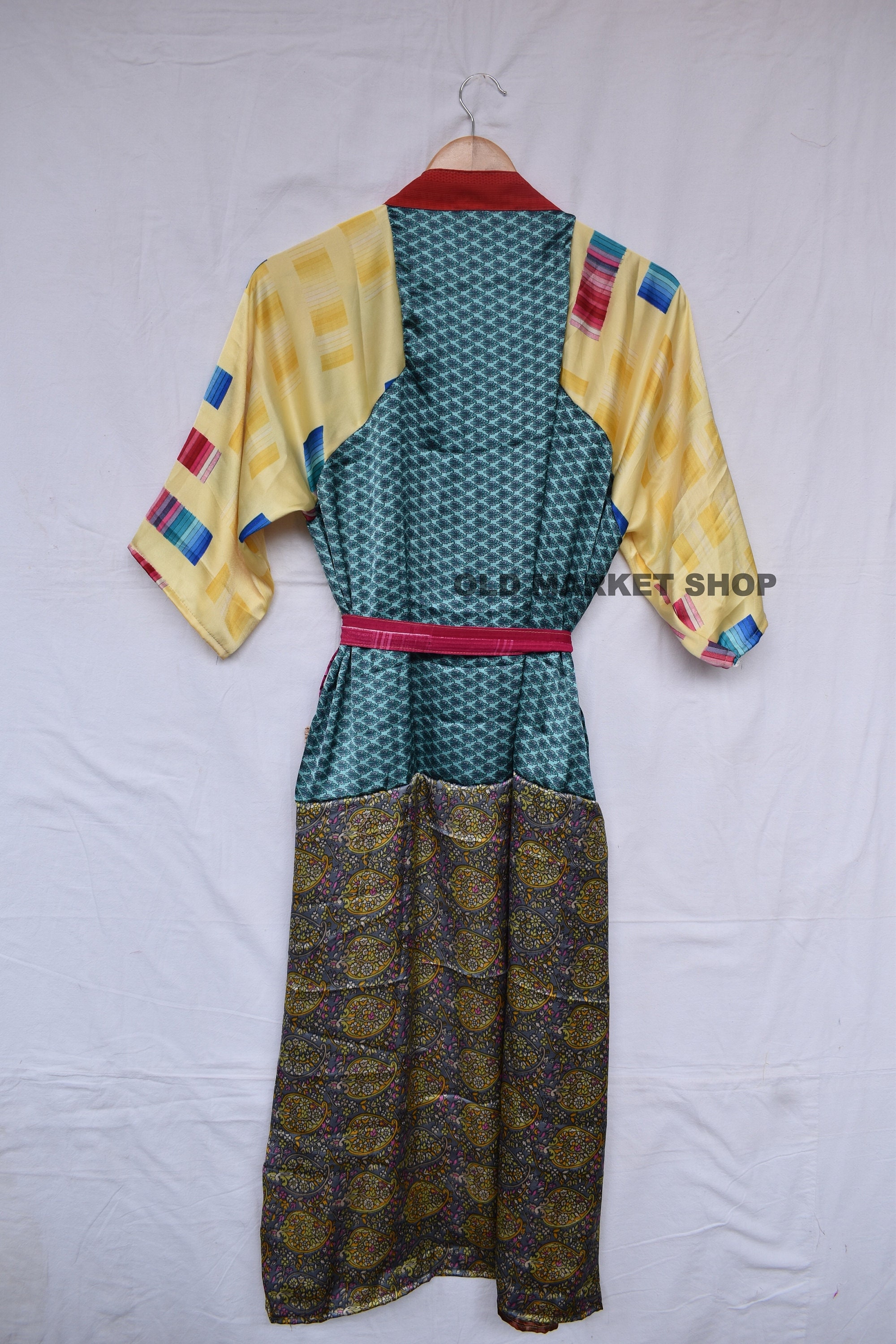 Night Robe Indian Vintage Silk Sari Robe Nightdress Kimono | Etsy