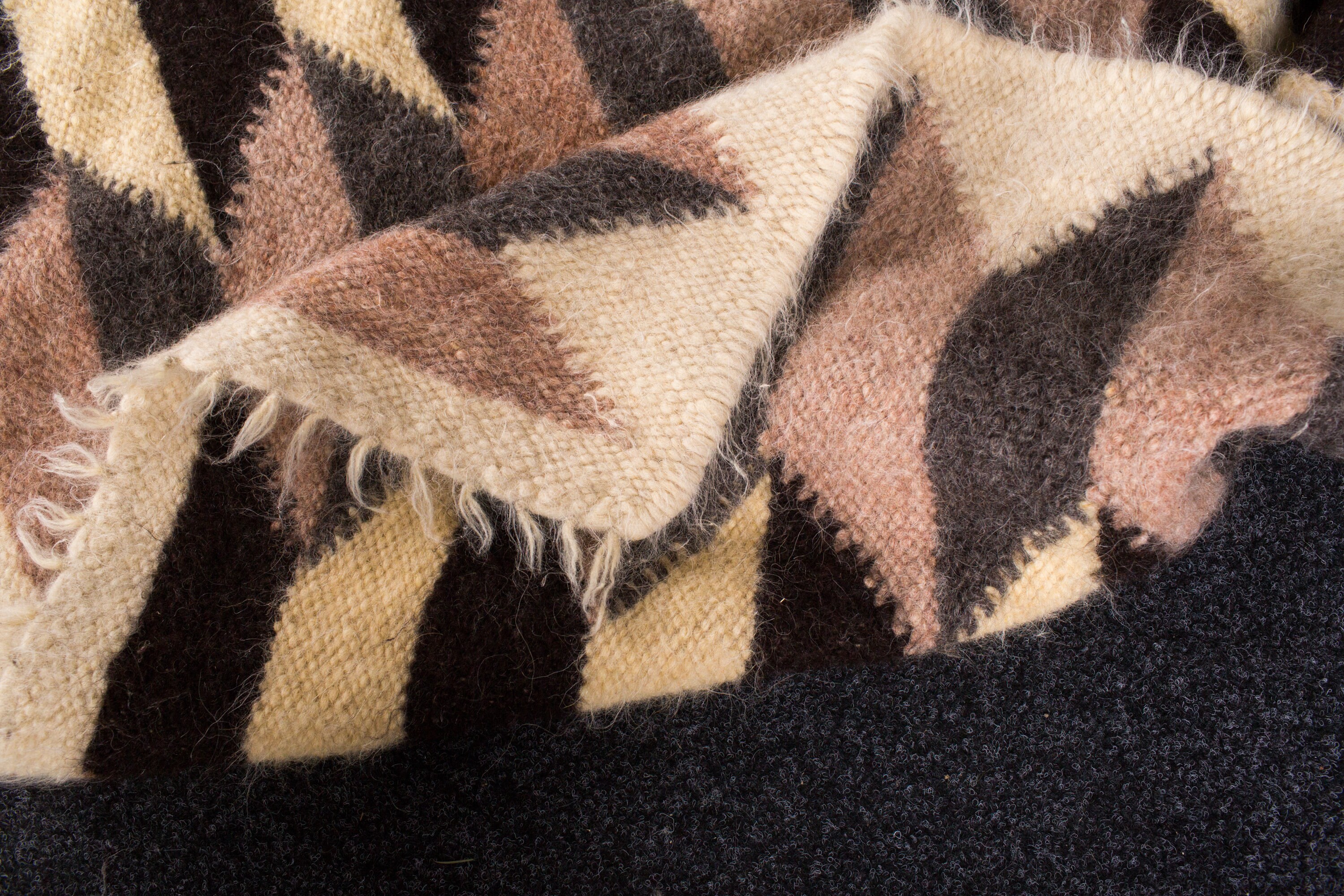 Geometric Handwoven Wool Rug 100% Natural Sheep Wool Area Rug - Etsy