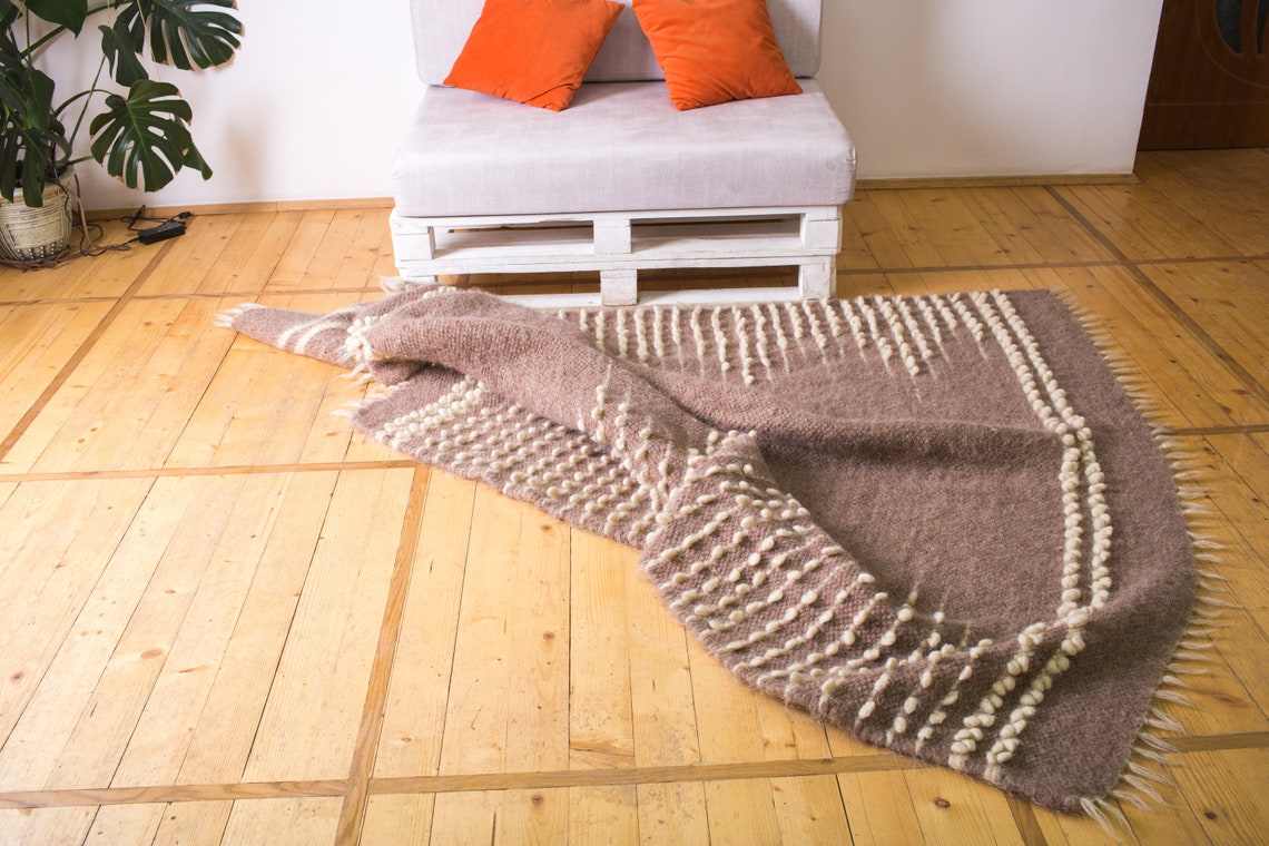 Wool Rug Bedroom Rug Woven Rug Organic Wool Area Rug Hand - Etsy