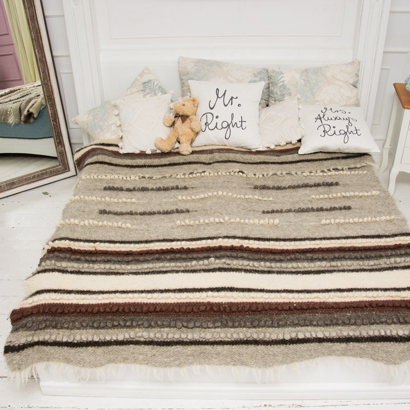 Wool Bedspread - Etsy