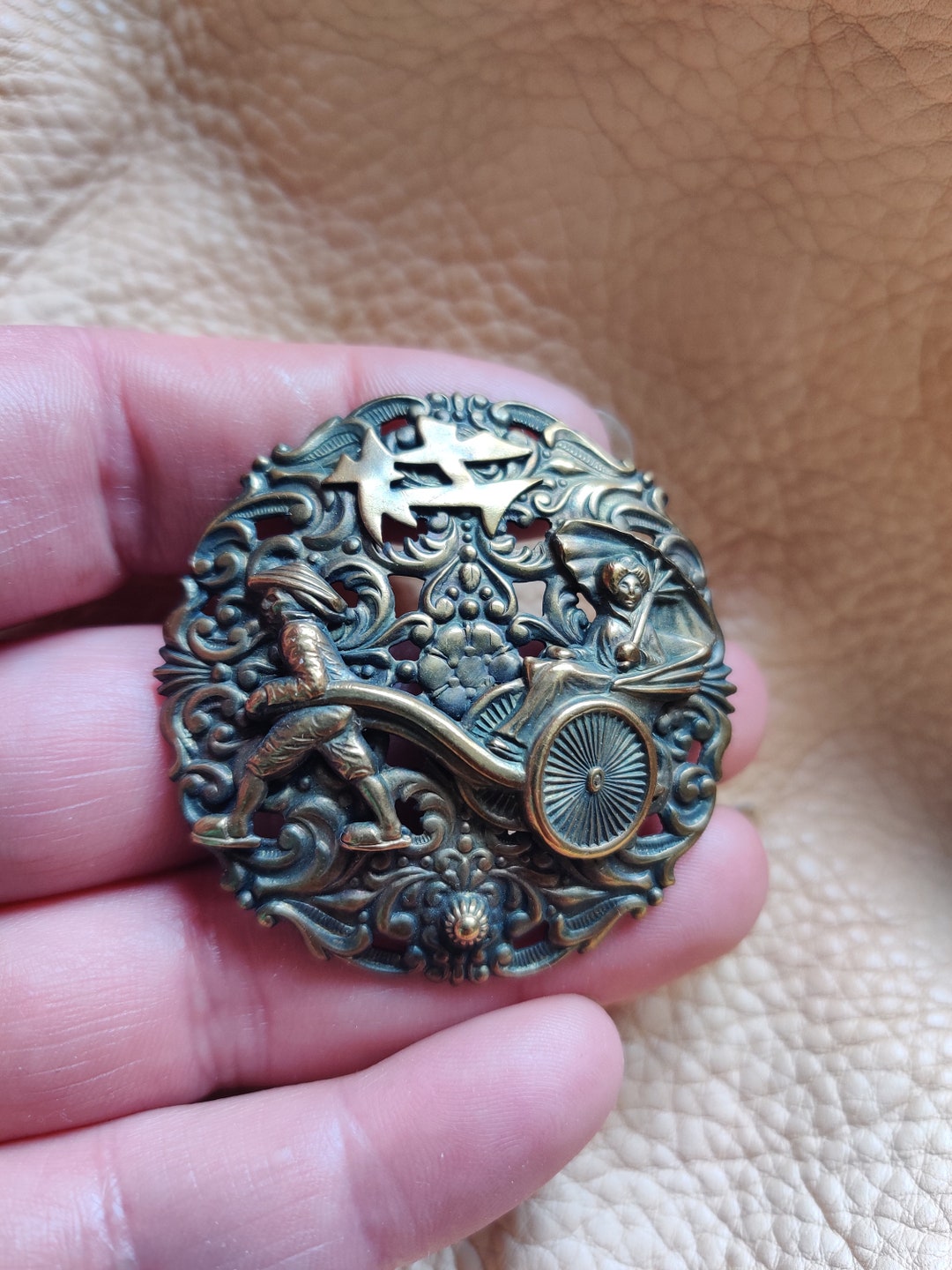 Max Neiger Brooch, Asia Line, Art Deco - Etsy