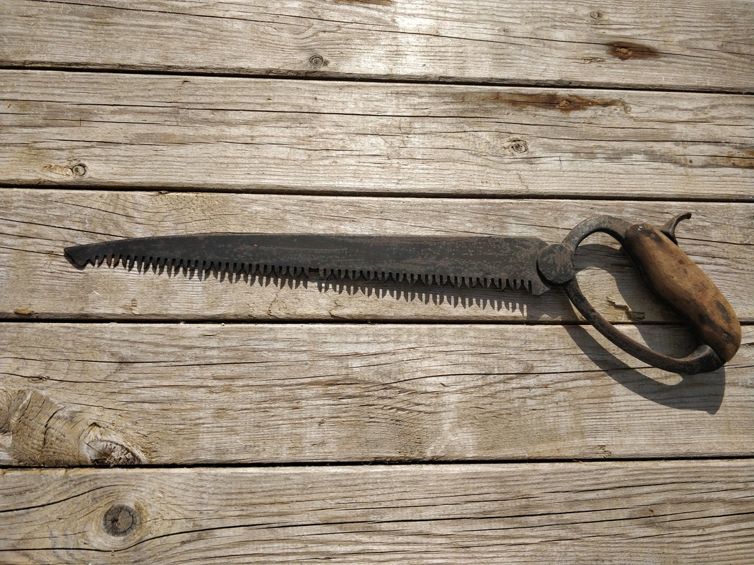 Antique Hacksaw, Old Iron Saw With Patina, Brokante Decor, Shabby Chic ...