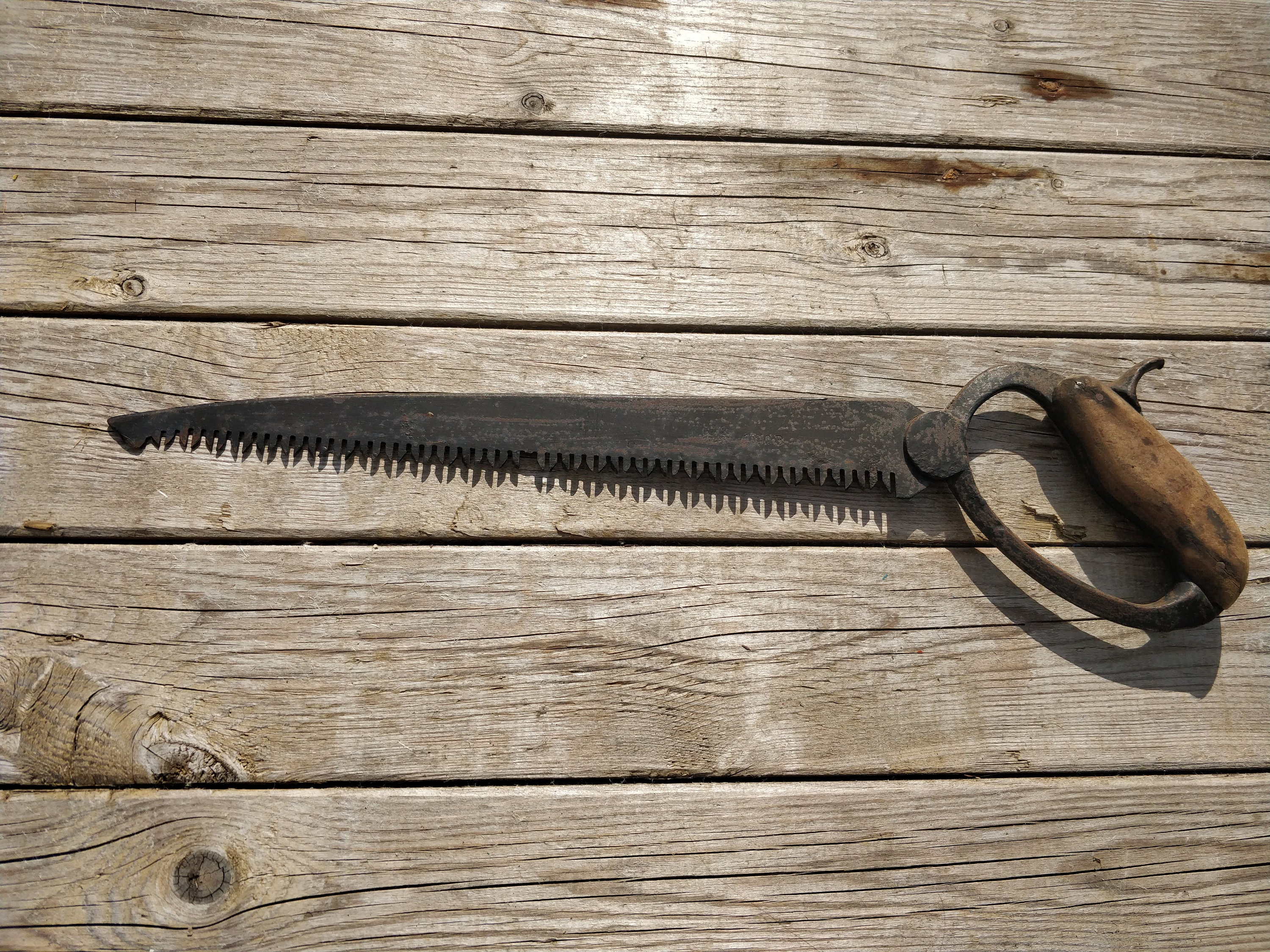 Antique Hacksaw Old Iron Saw With Patina Brokante Decor | Etsy