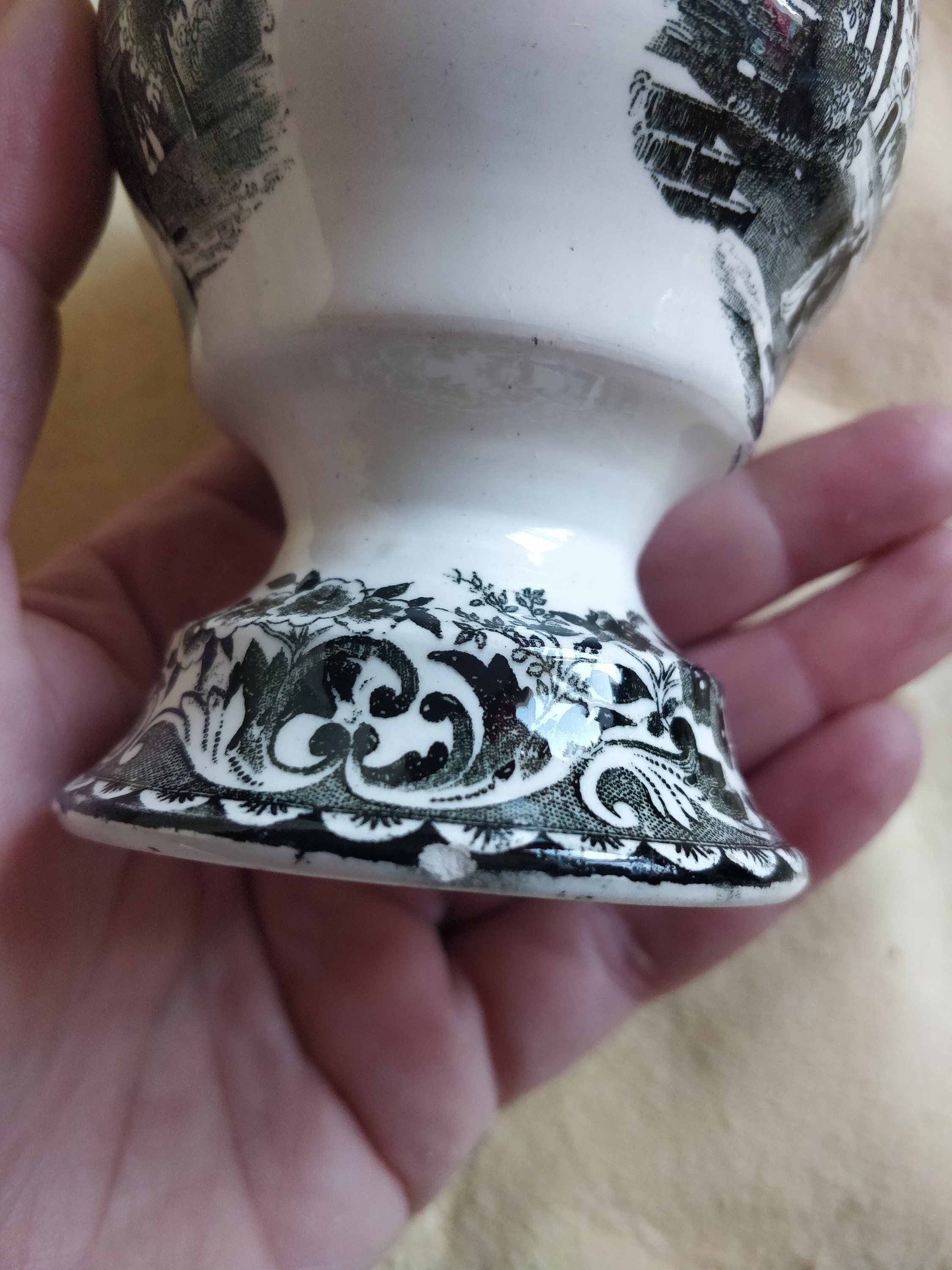 Antique Ceramic Mug With Castle Victorian Ca 1840-60 | Etsy