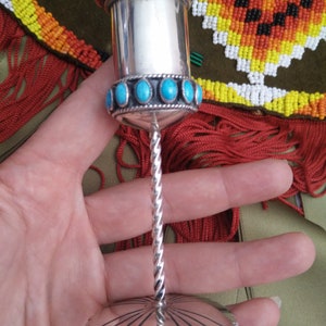 Tim Kee Whitman, Navajo Candle Holder, Tkw, Sterling Silver and ...
