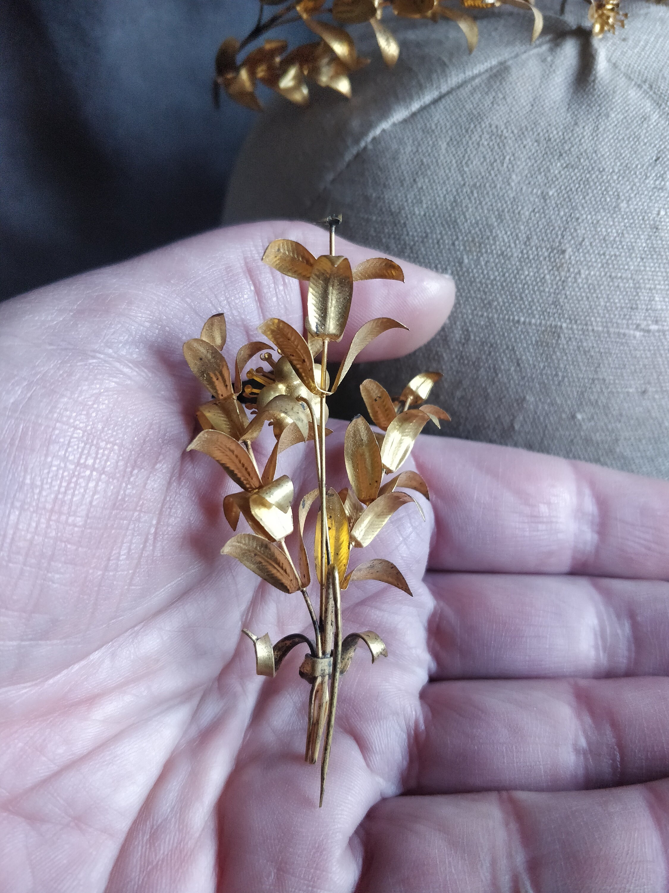 Victorian 800 silver german myrtle Tiara myrtle crown real | Etsy