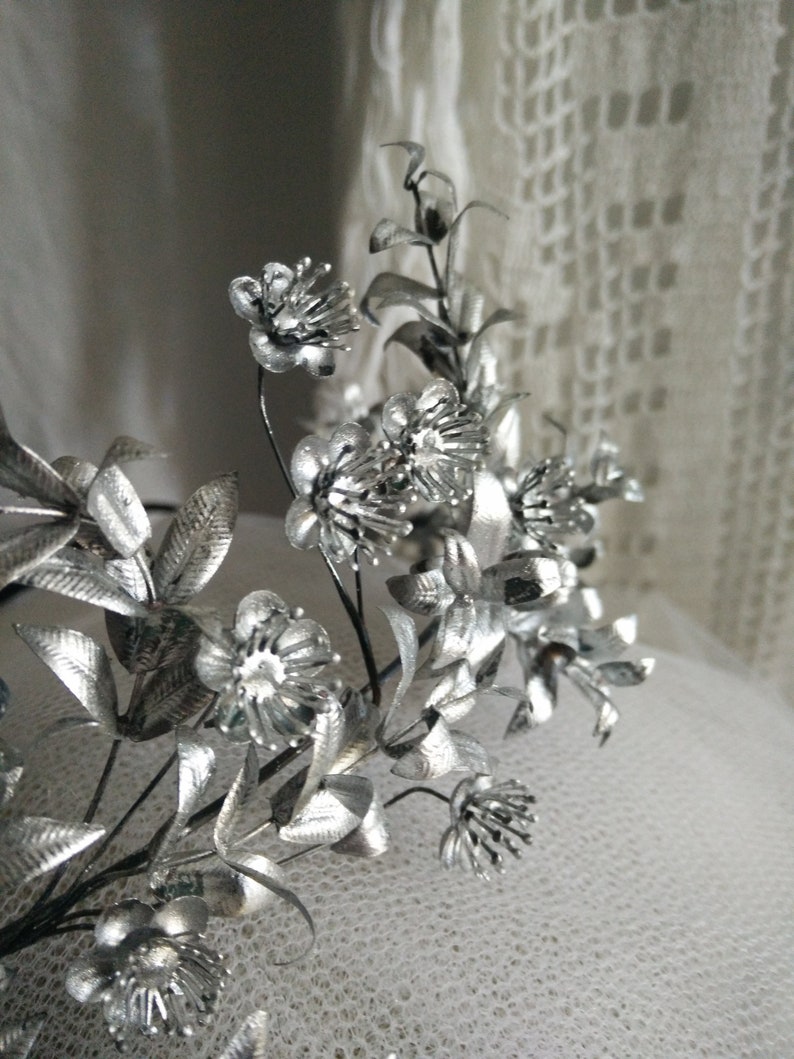 Victorian 800 Silver German Myrtle Tiara, Myrtle Crown, Real Silver ...