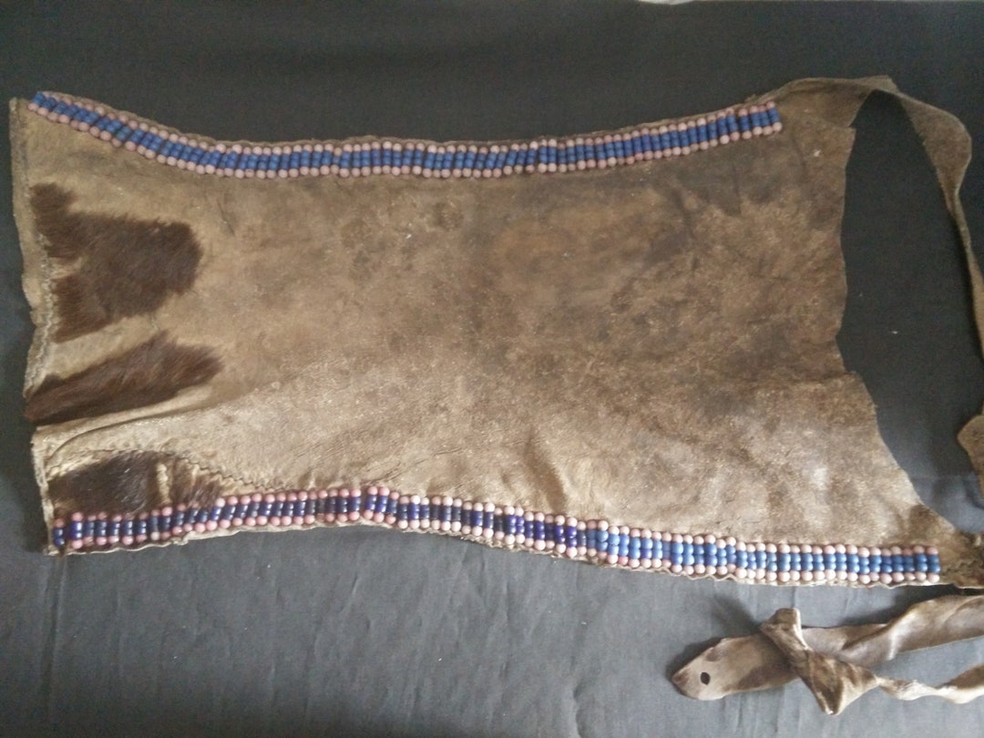 Ndebele Apron, Young Girls Apron, African Beaded Leather Apron, Vintage ...