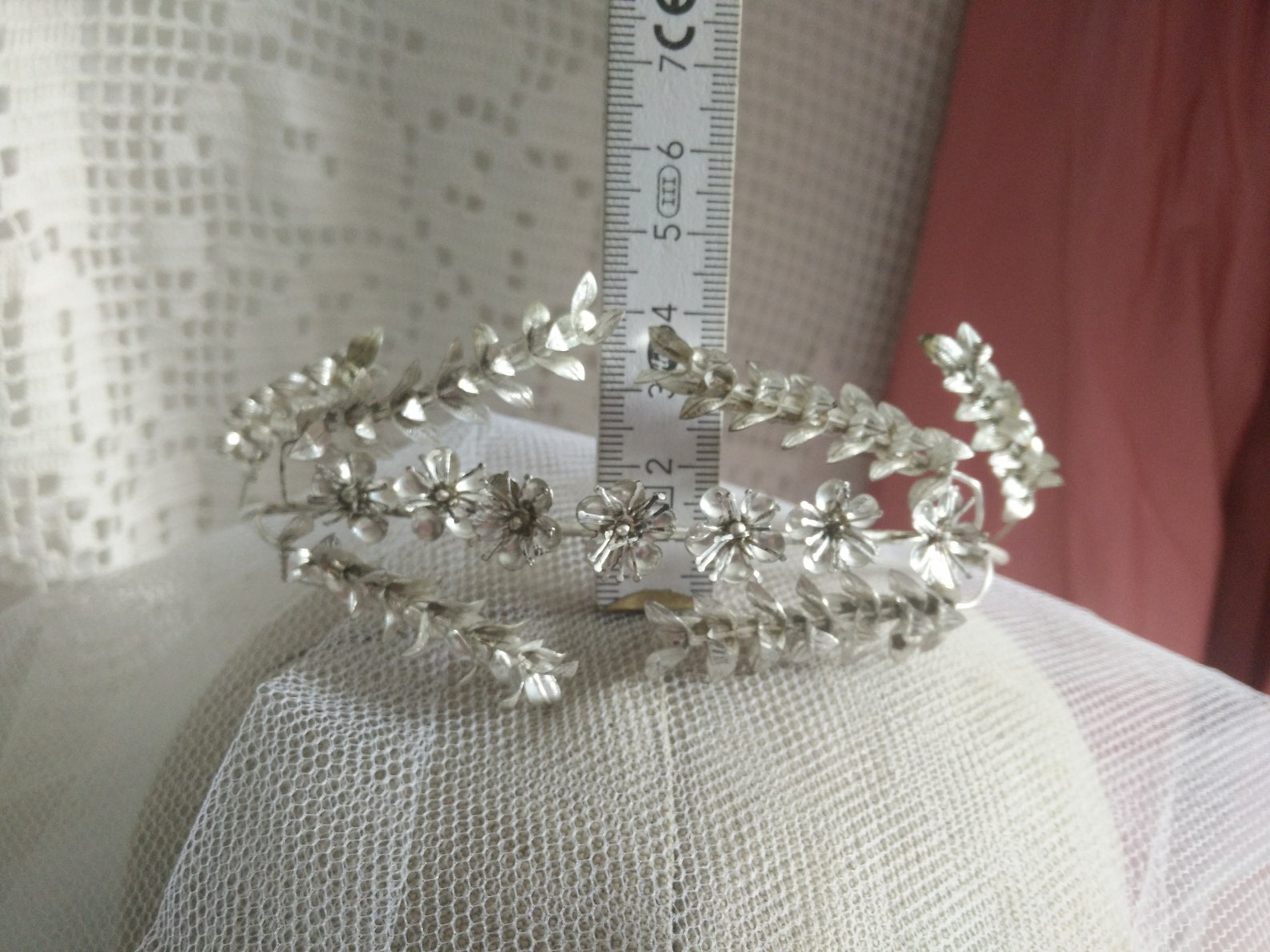 German Silver Myrtle Crown Myrtle Tiara Wedding Aniversary - Etsy