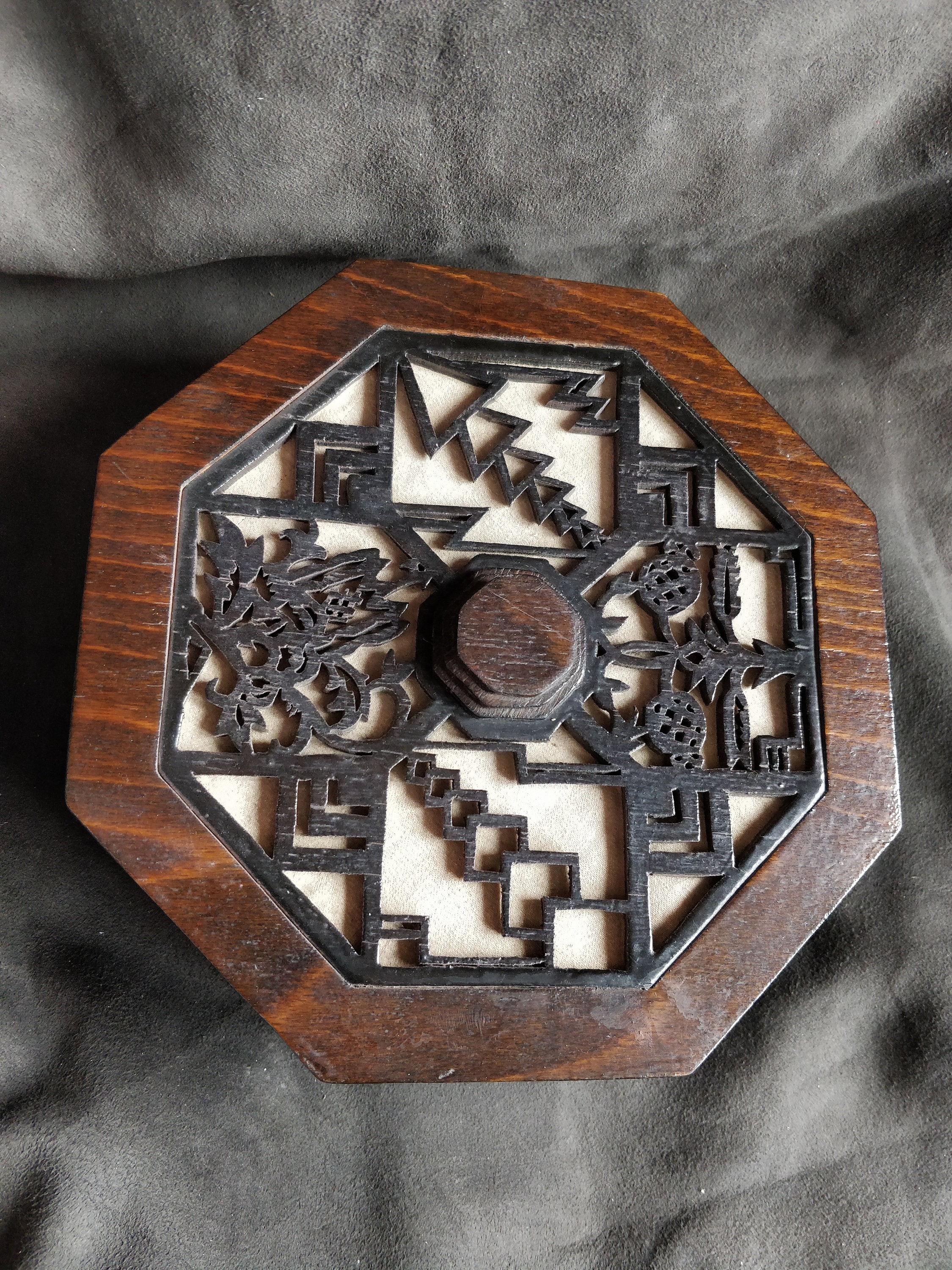 Art Deco Wood Box Cut Out plywood Box Tramp Art geometric | Etsy