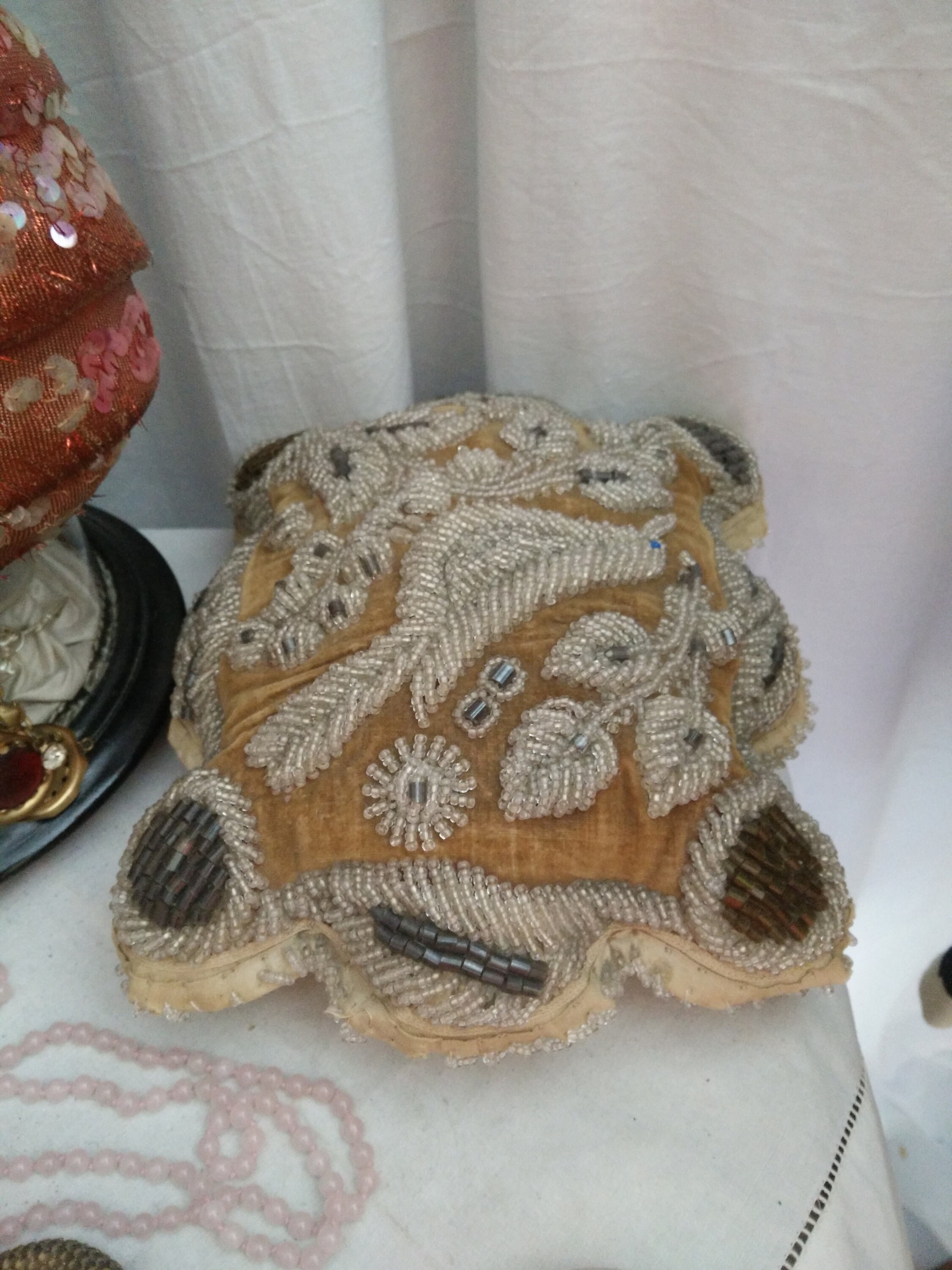 Iroquois Pincushion, Hat Pin Cushion, Beaded Mohawk Whimsy, Victorian ...