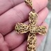 Max Neiger Style Crucifix, Cross Pendant, Withe Blue Rhinestones, Art ...