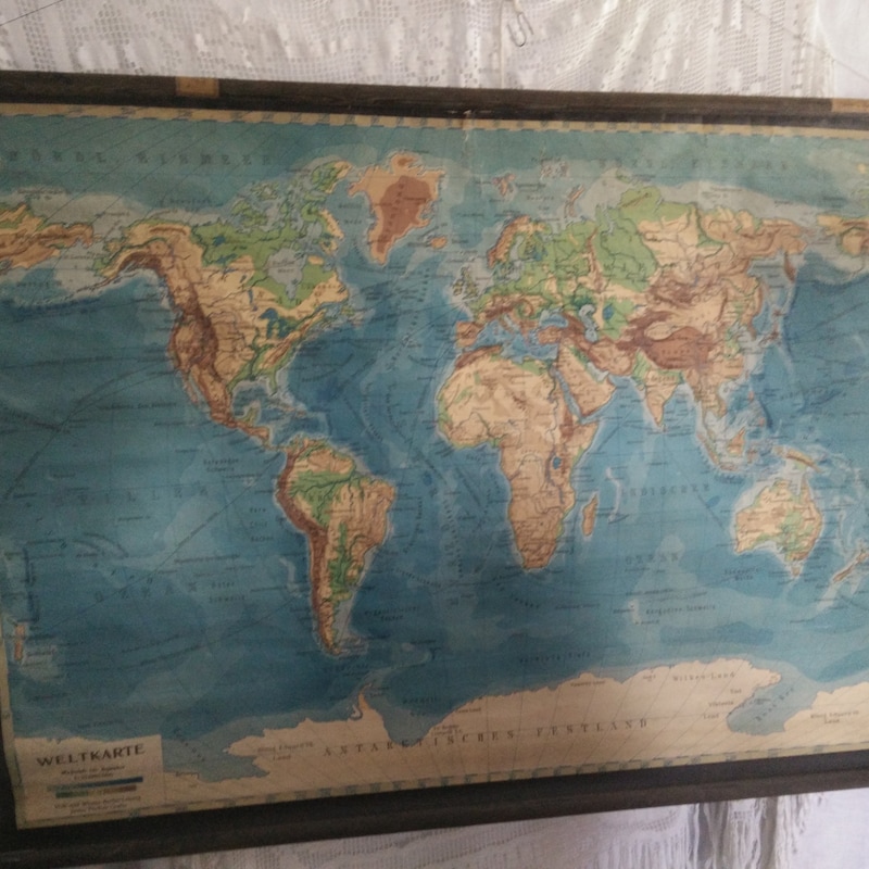 Pull Down Map - Etsy