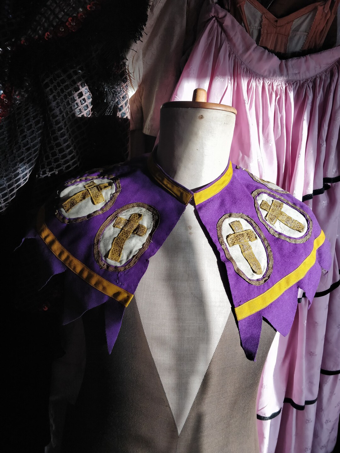 Antique Theater Collar, Opera Costume, Clerical Accassiory, Ca 1900 ...