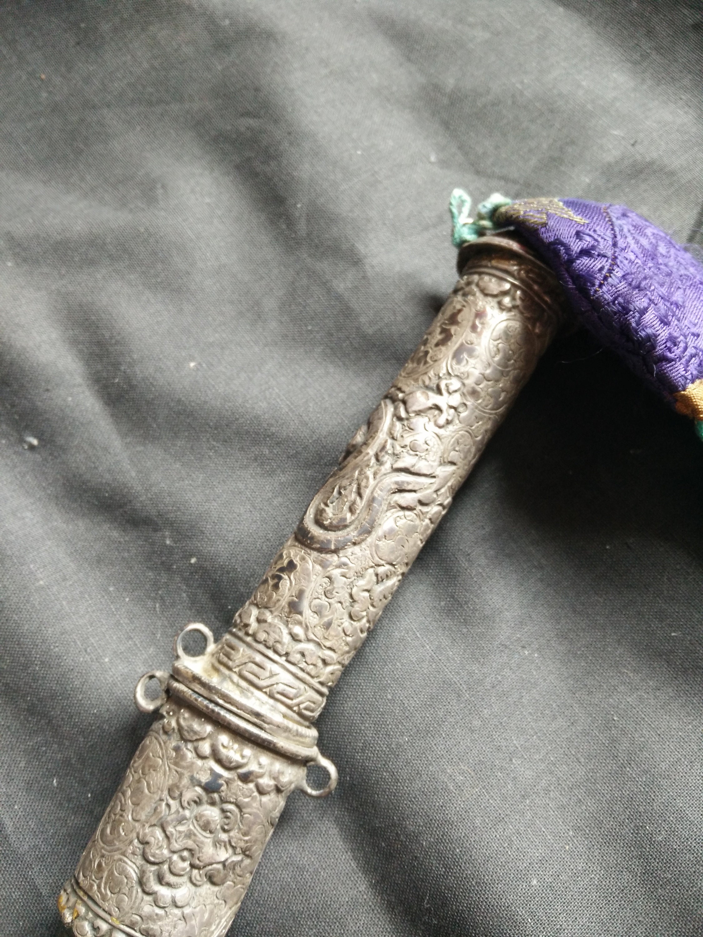 Very Old Tibet, Nepal Dagger, Phurba, Ceremonial Dagger Made of Horn ...