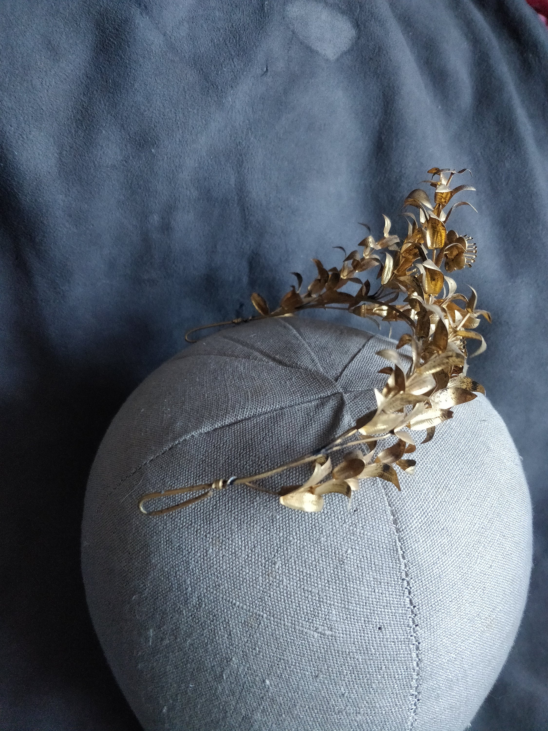 Victorian 800 silver german myrtle Tiara myrtle crown real | Etsy