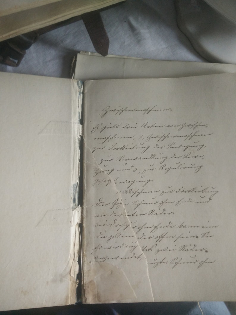 Very old School Notebooks 1880-1900 handwritten in germany | Etsy