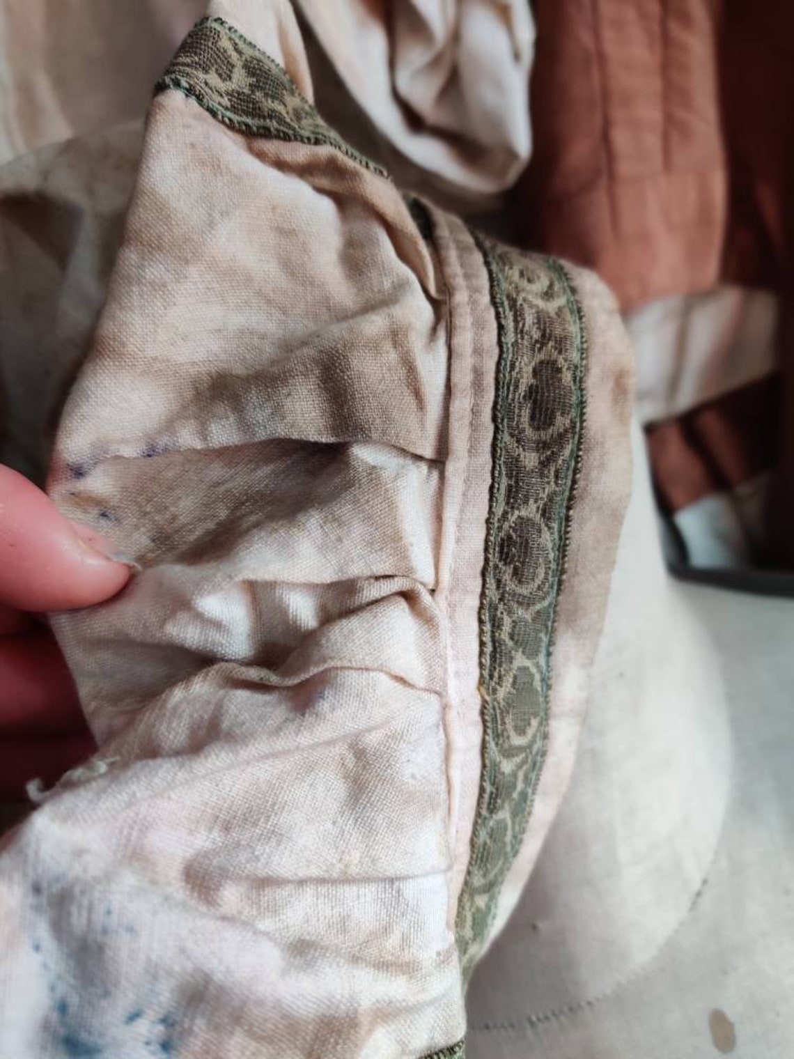 Antique Theater Bonnet, Ca 1930s With Heavy Patina. Metal Braid ...