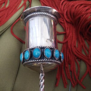 Tim Kee Whitman, Navajo Candle Holder, Tkw, Sterling Silver and ...