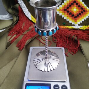 Tim Kee Whitman, Navajo Candle Holder, Tkw, Sterling Silver and ...