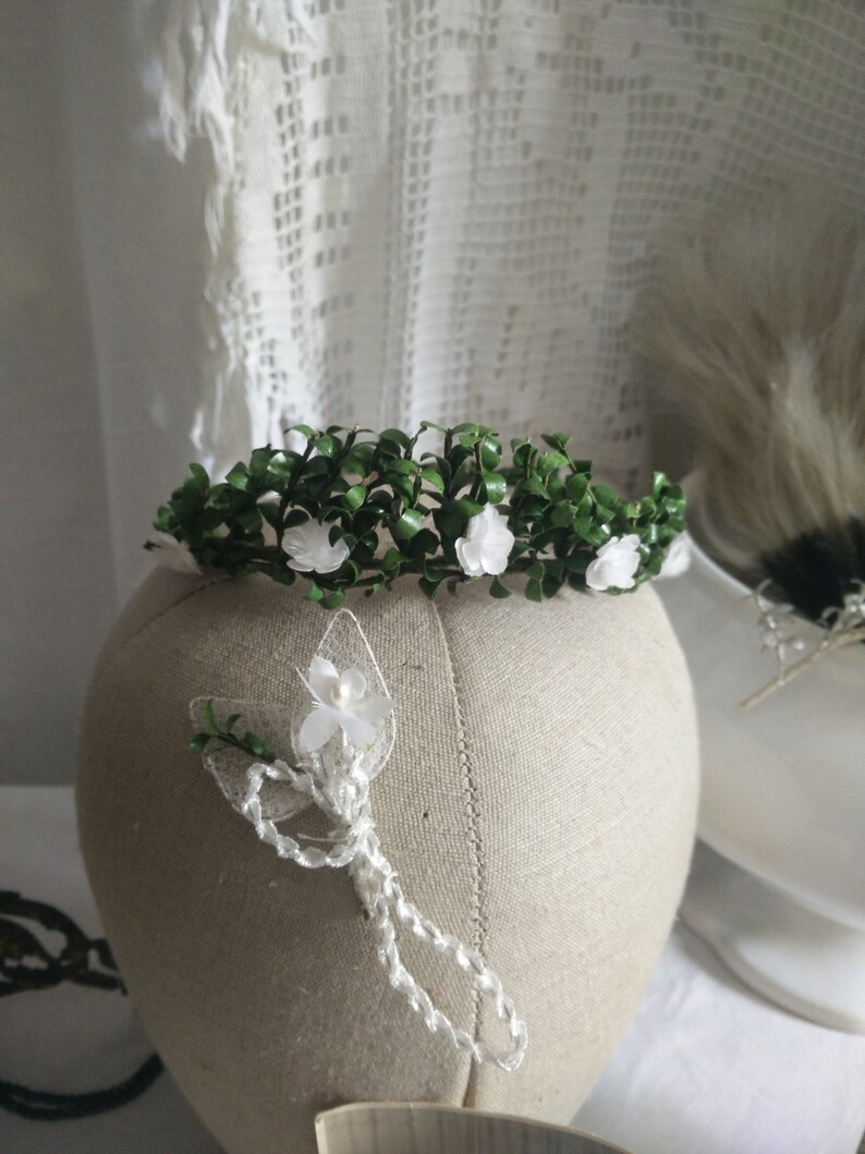 German Myrtle Wedding Crown Vintage Myrtle Diadem Bride - Etsy