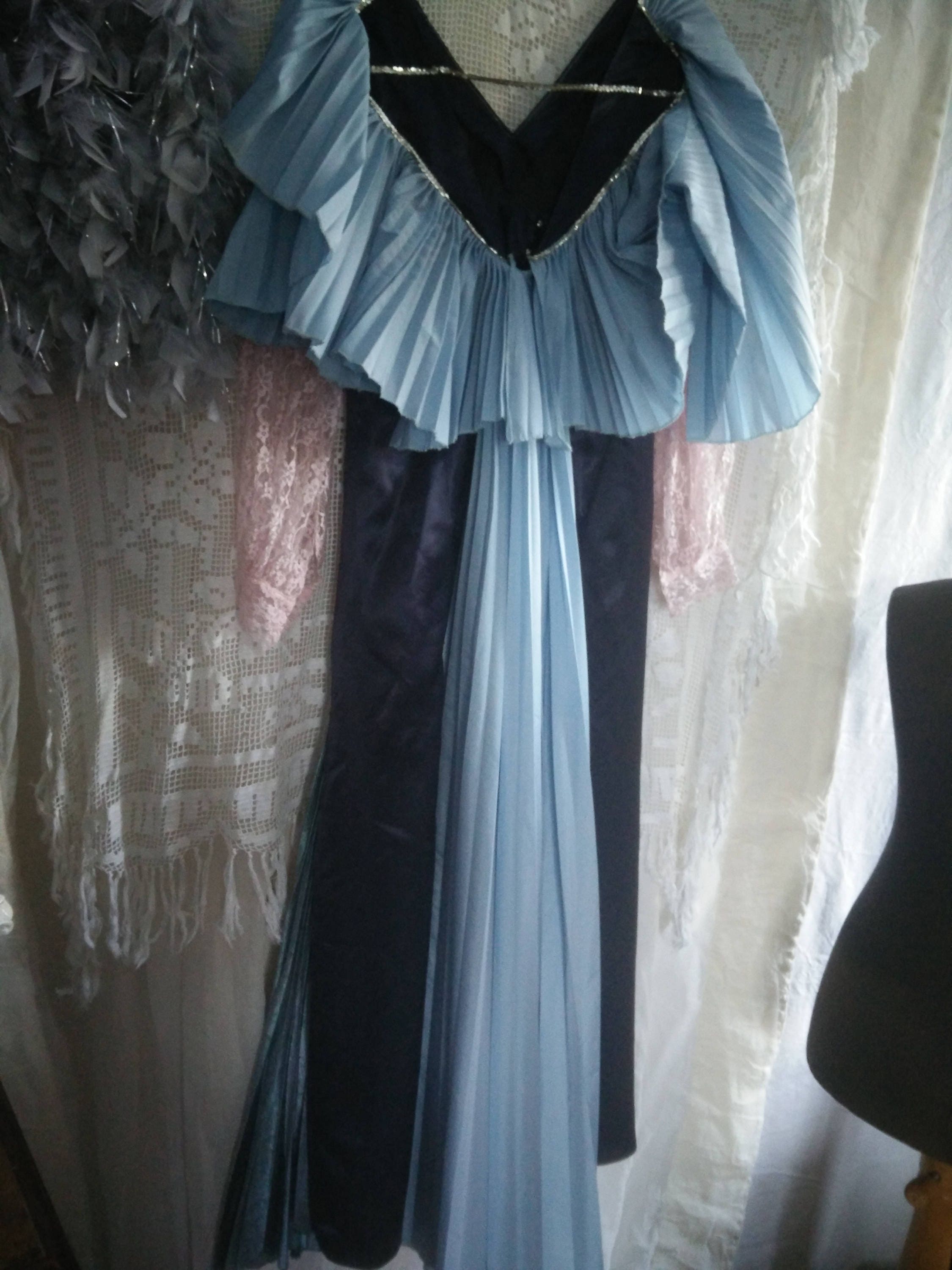 Opera Stage Dress Vintage Blue Mermaid Dress Vintage Stage | Etsy