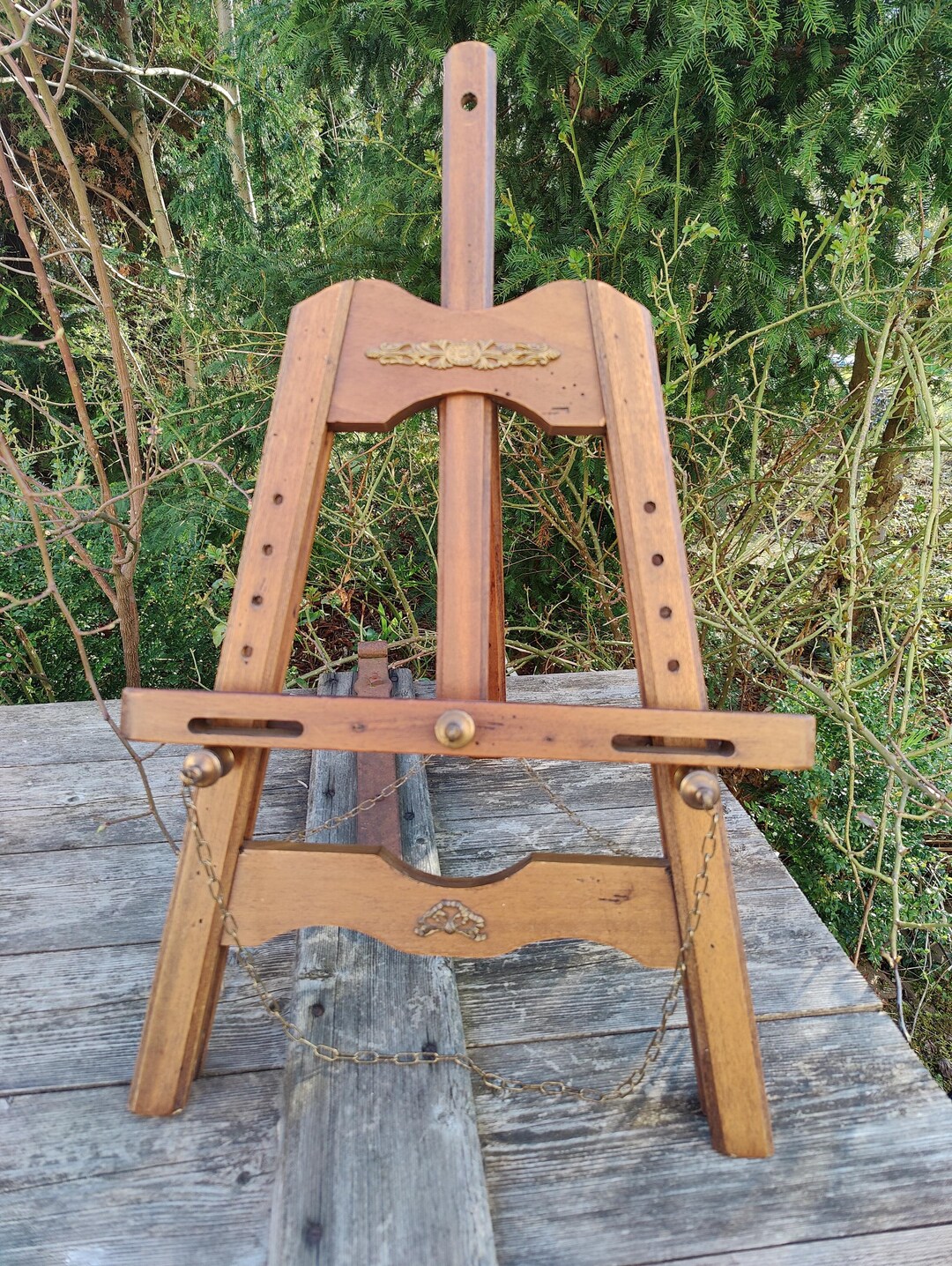 Vintage Table Display Easel, Made to Look Very Old, for Restaurant or ...