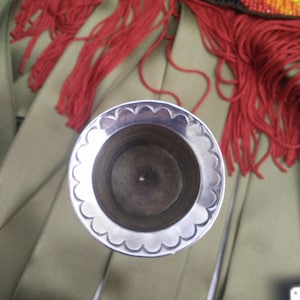 Tim Kee Whitman, Navajo Candle Holder, Tkw, Sterling Silver and ...