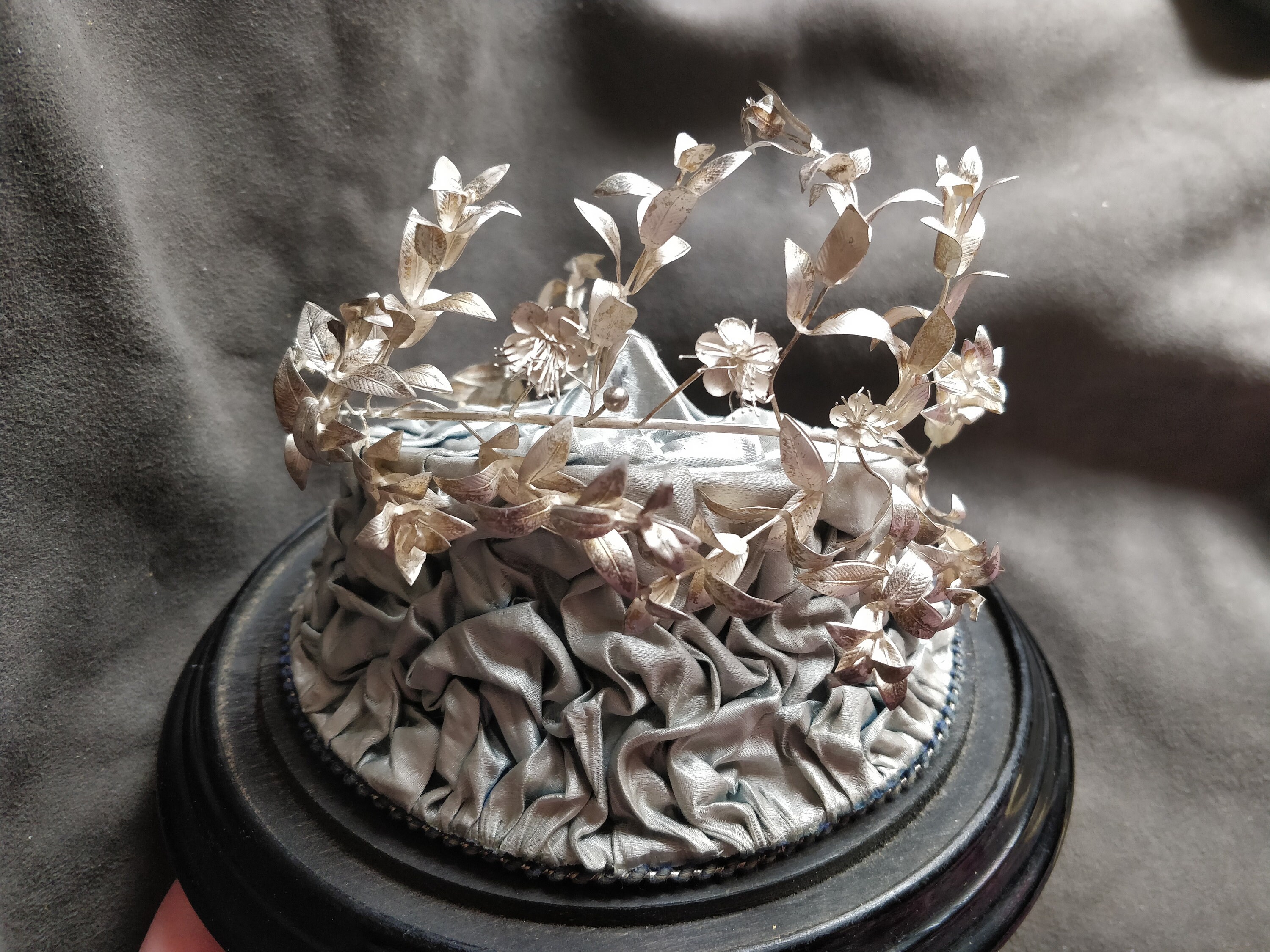 Victorian 800 Silver German Myrtle Tiara Myrtle Crown Real - Etsy Australia