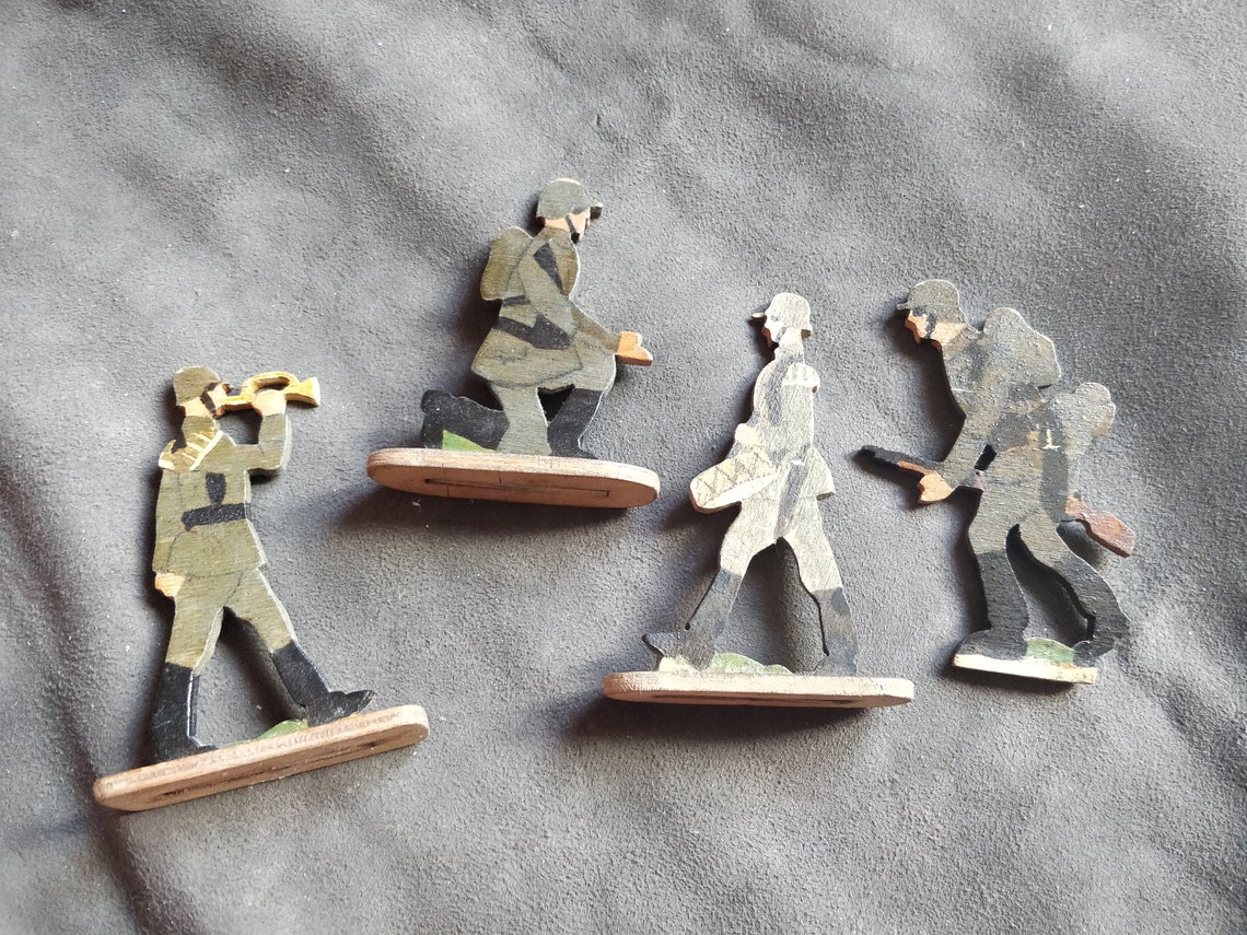 German Soldier Toy Figurines Ca 1930 1940 Original - Etsy