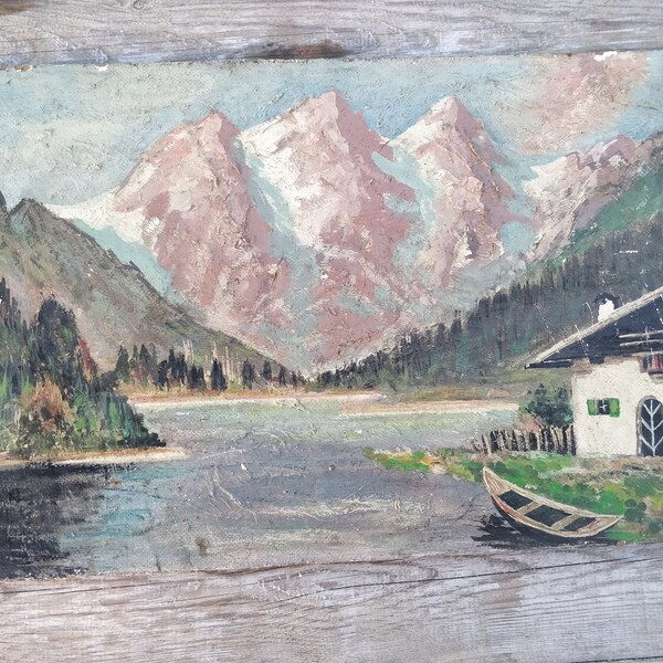 Bavarian Alps Painting - Etsy