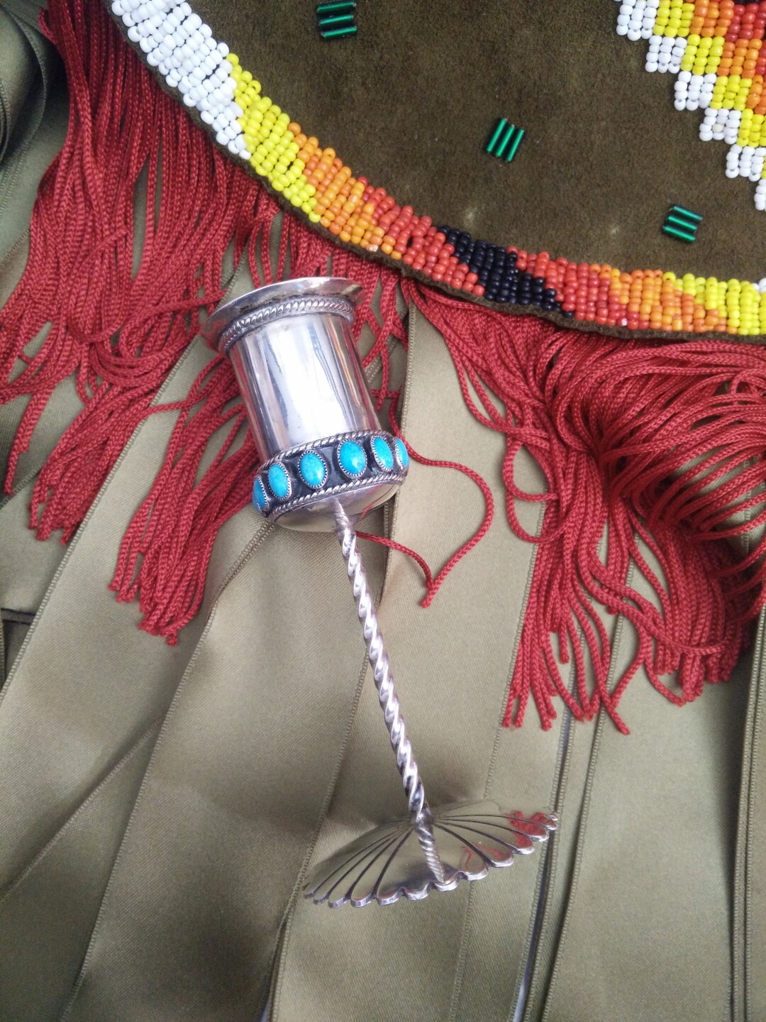 Tim Kee Whitman, Navajo Candle Holder, Tkw, Sterling Silver and ...