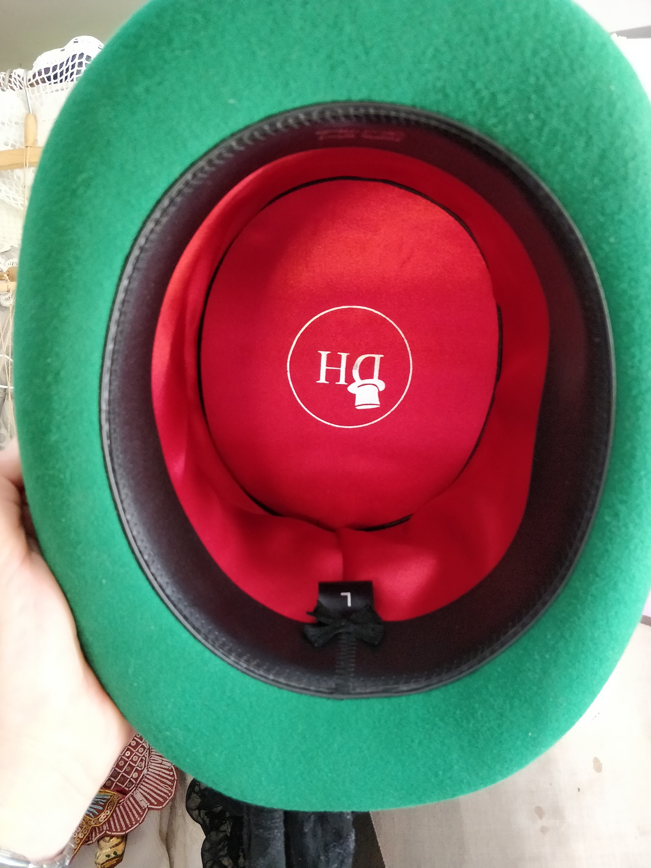 Vintage Green top hat ring master hat Circus hat Boudoir | Etsy