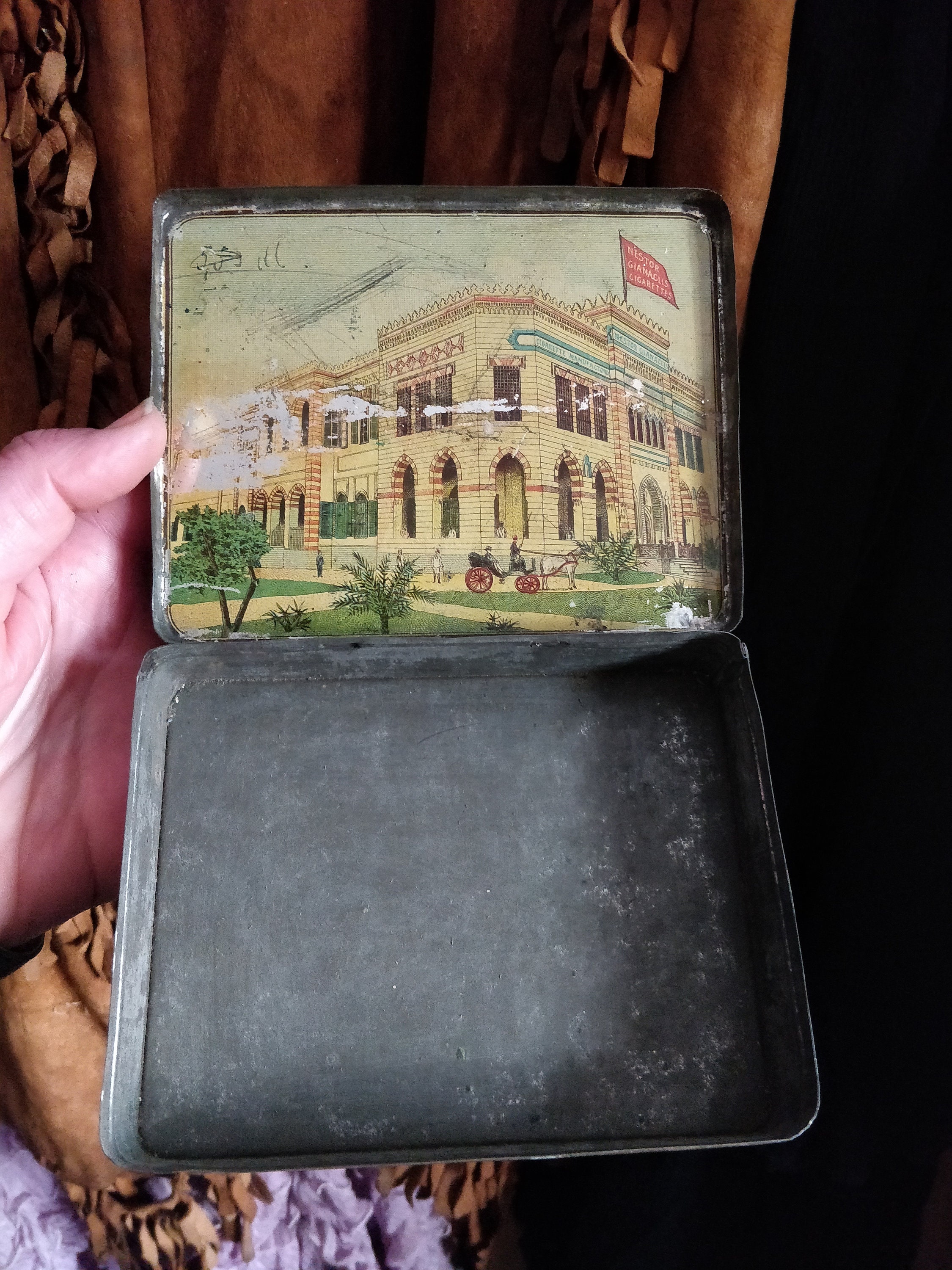 Nestor Gianaclis Cigarette Tin, Oriental Tent , Bedouin Tent, 1920-40 ...