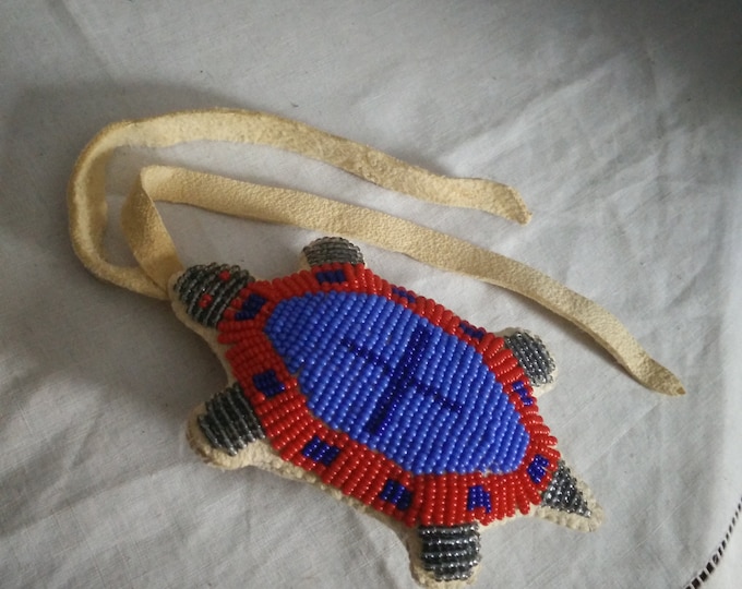 Beaded Turtle Pendant Navel Cord Amulet Mini Umbilical - Etsy