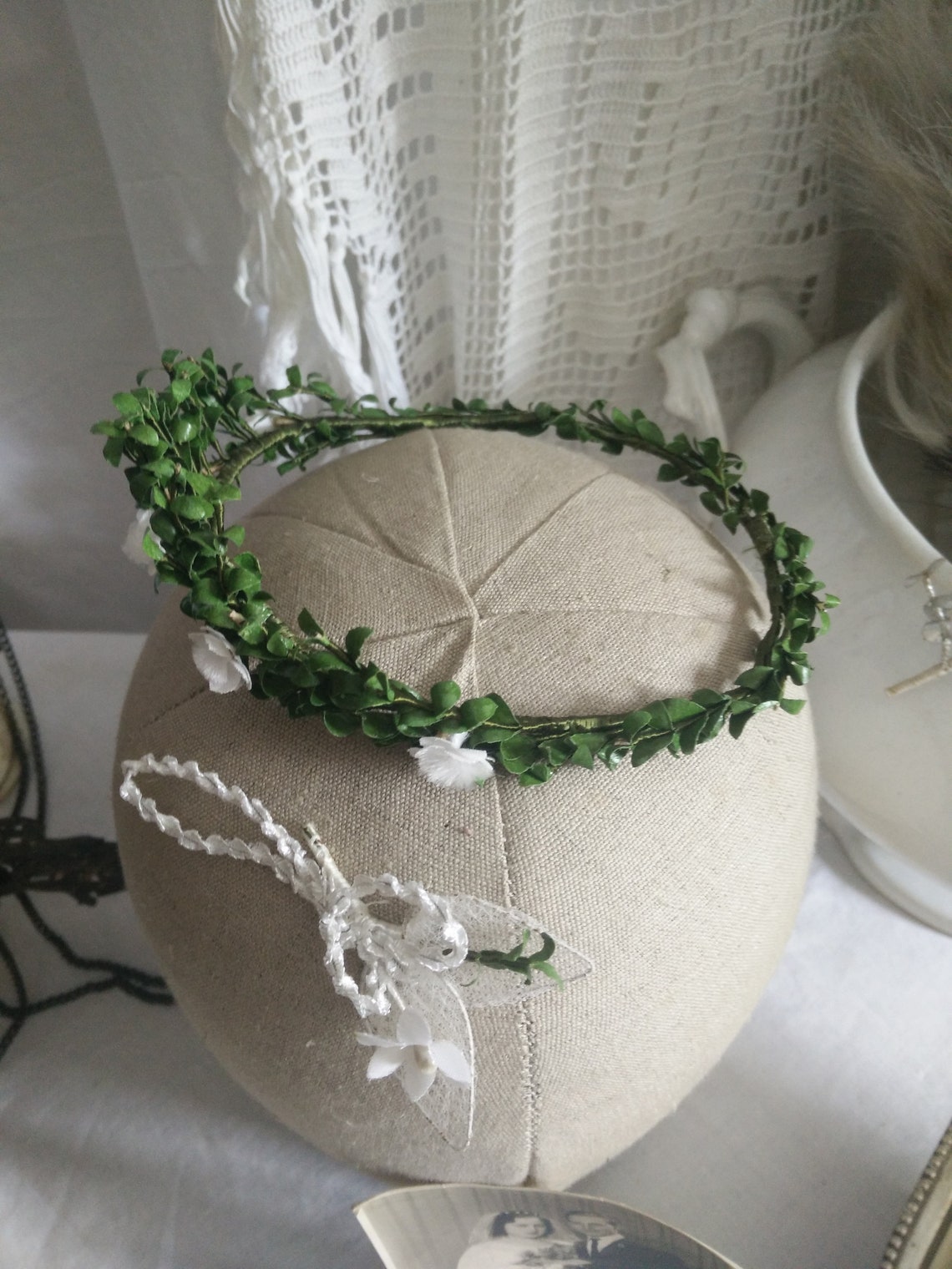 German Myrtle Wedding Crown Vintage Myrtle Diadem Bride - Etsy