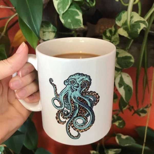 Octopus Mugs - Etsy