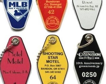 6 Motel Laser Engraved Acrylic Key Tags - Etsy