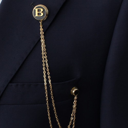 Customized Handmade Lapel Chain Pin Unique Design - Etsy