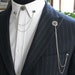 Lapel Pin Brooch Set Shirt Jacket Collar Chain Shirt Chain - Etsy